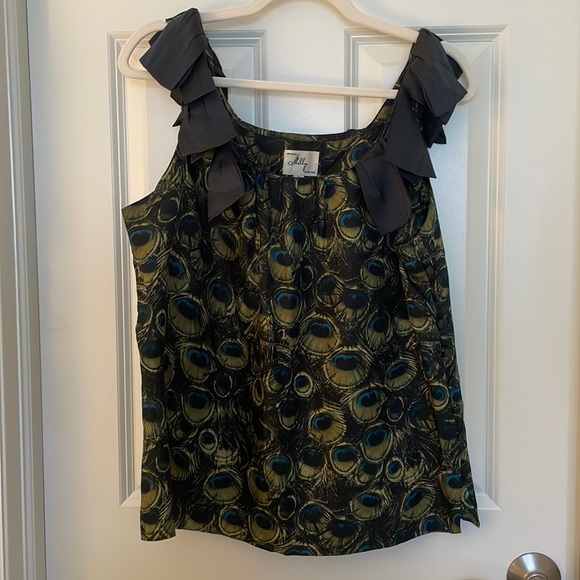 Milly | Tops | Milly Peacock Silk Tank | Poshmark
